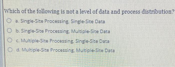 Solved Which of the following is not an advantage of a | Chegg.com