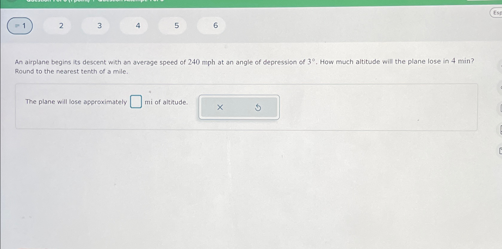 Solved An airplane begins its descent with an average speed | Chegg.com