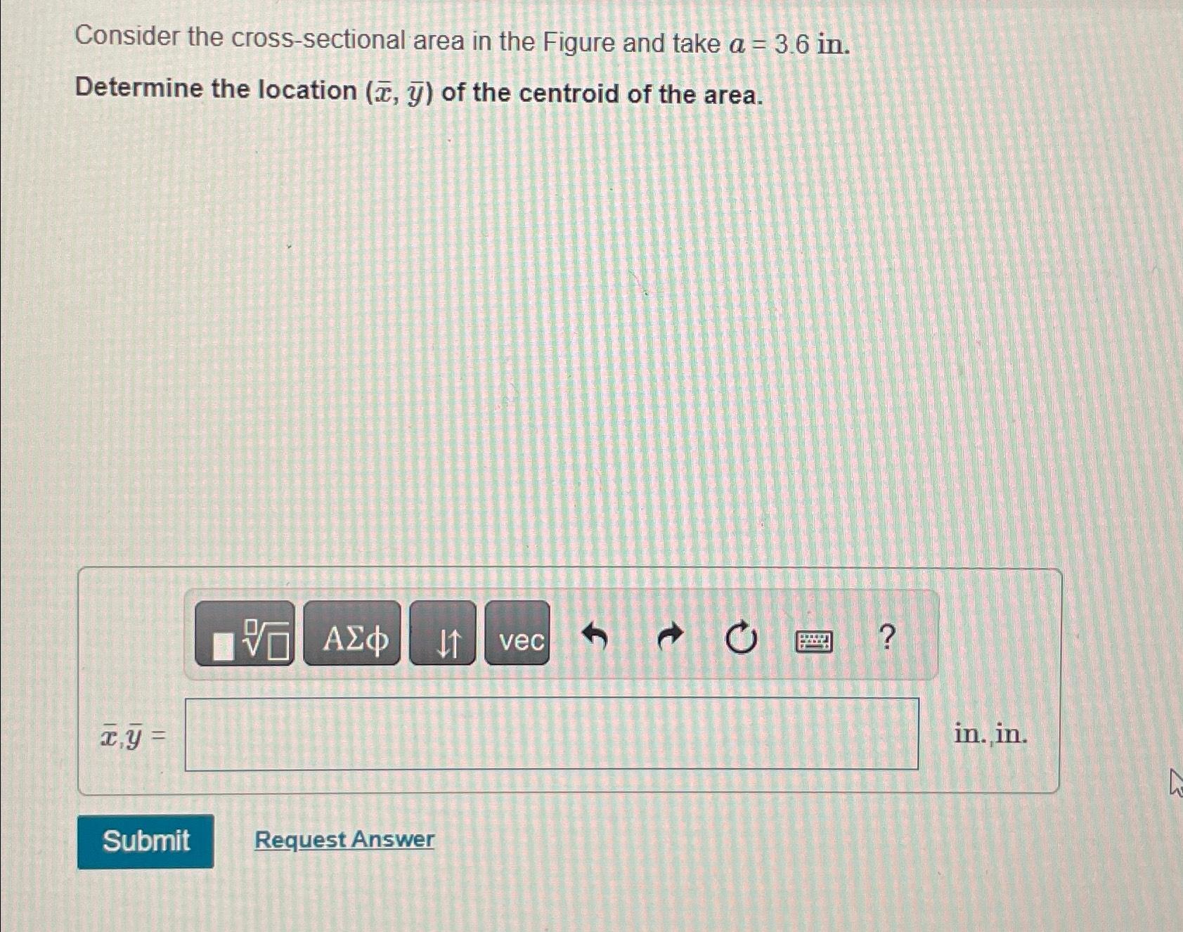 Consider the cross-sectional area in the Figure and | Chegg.com