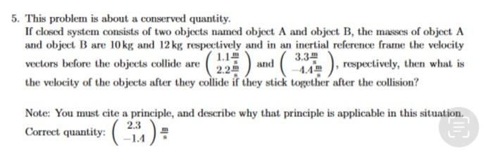 Solved 5. This problem is about a conserved quantity. If | Chegg.com