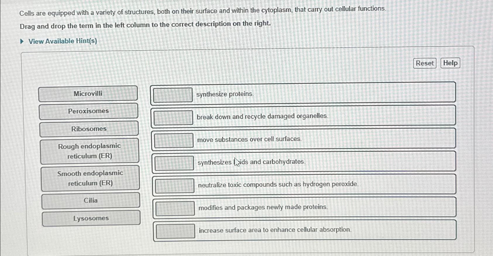 Solved Cells are equipped with a variety of structures, both | Chegg.com