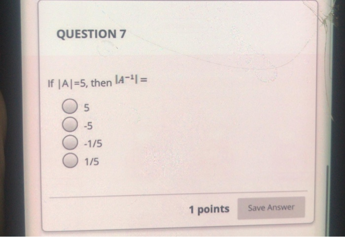 Solved QUESTION 1 If A is a 4x4 lower triangular matrix with | Chegg.com