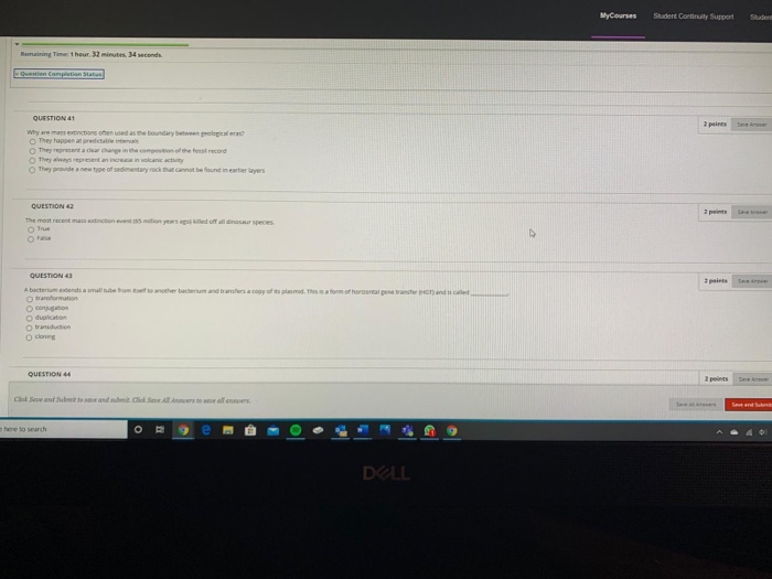 MyCourses Student Continuity Support Stude Remaining | Chegg.com