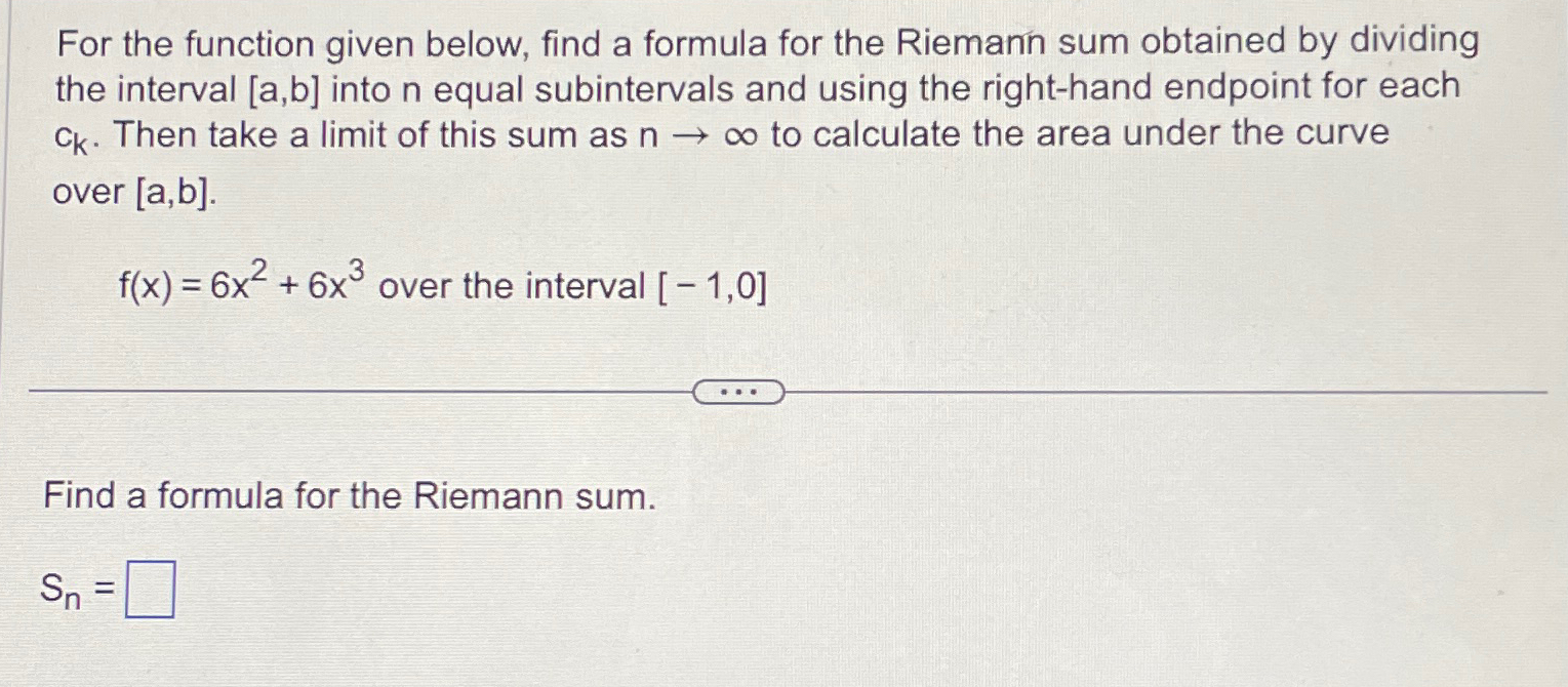 Solved For the function given below, find a formula for the | Chegg.com