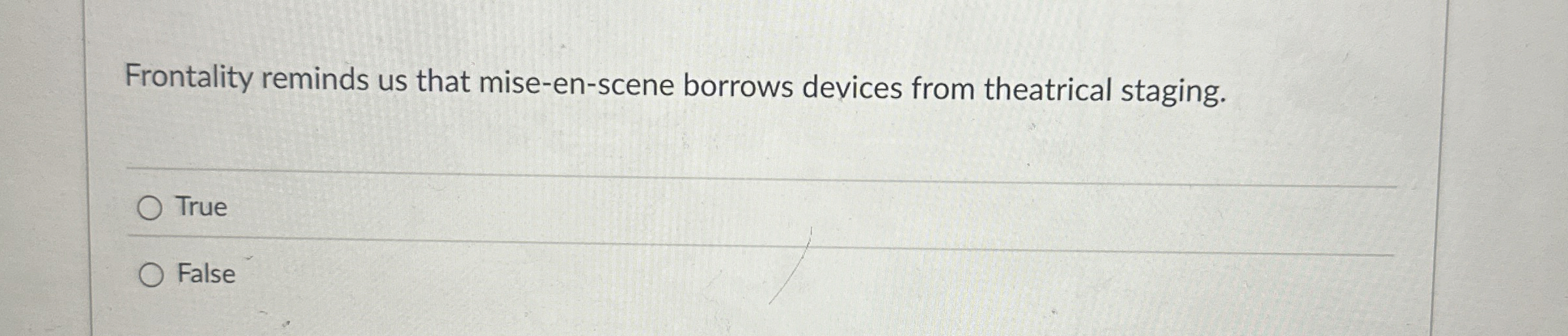 Solved Frontality reminds us that mise-en-scene borrows | Chegg.com