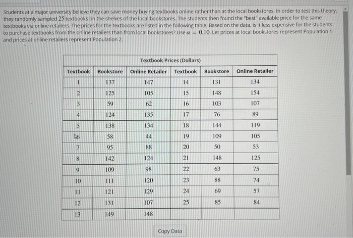 Solved Students at a major university believe they can save | Chegg.com
