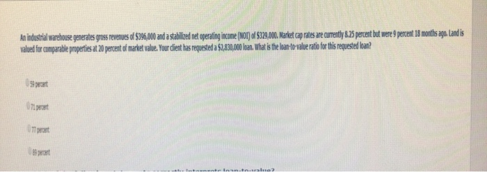 Solved An industrial warehouse generates gross revenues of | Chegg.com