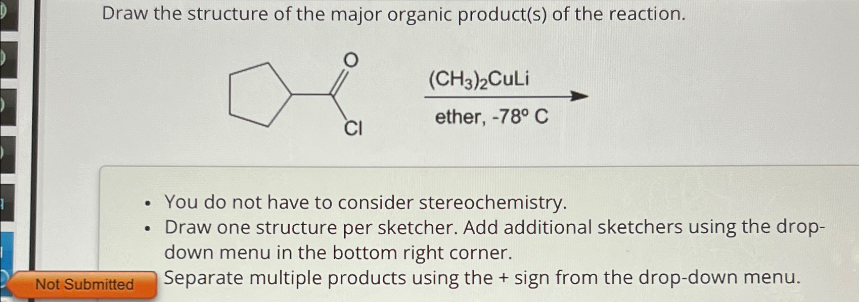 Solved Draw the structure of the major organic product(s) | Chegg.com
