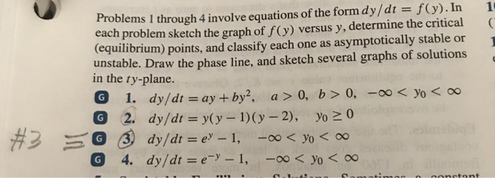 Solved Problems 1 through 4 involve equations of the form | Chegg.com