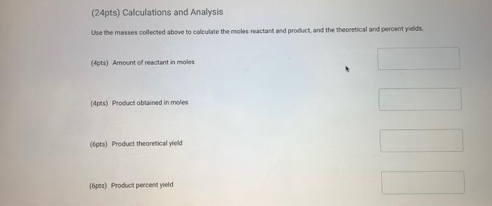 Solved Data And Report Submission - Hydroboration (2pts) | Chegg.com