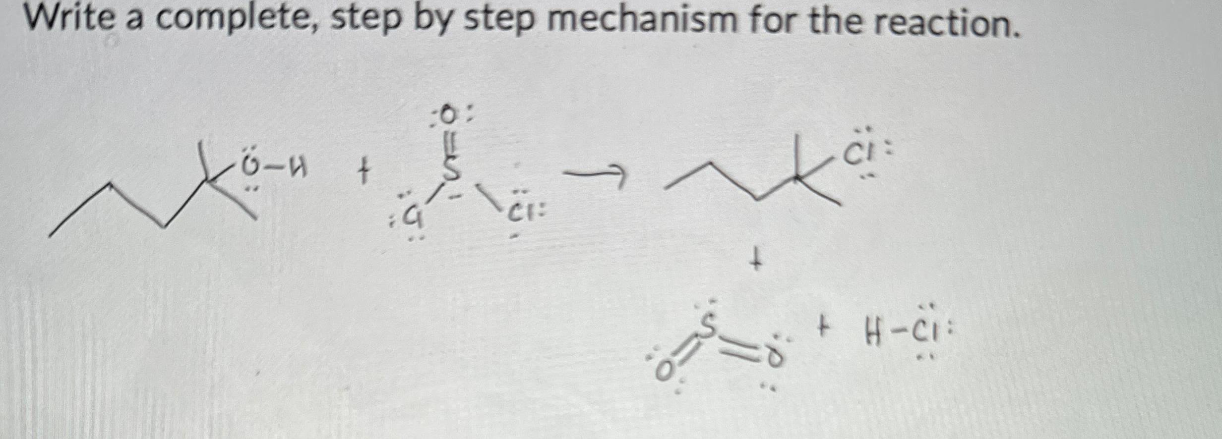 Solved Write a complete, step by step mechanism for the | Chegg.com