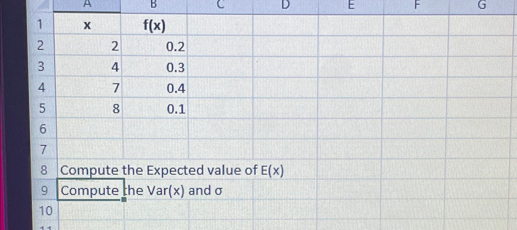 \table[[1,x,f(x) | Chegg.com