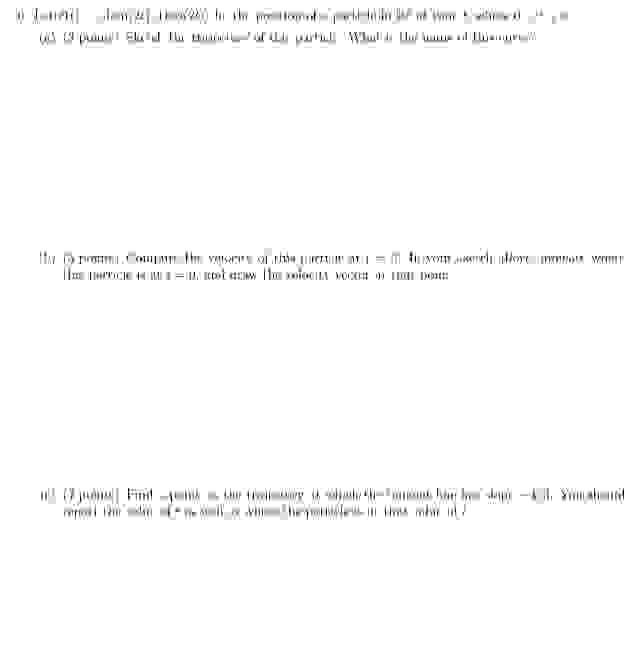 part c) ﻿Find a point on the trajectory at which the | Chegg.com