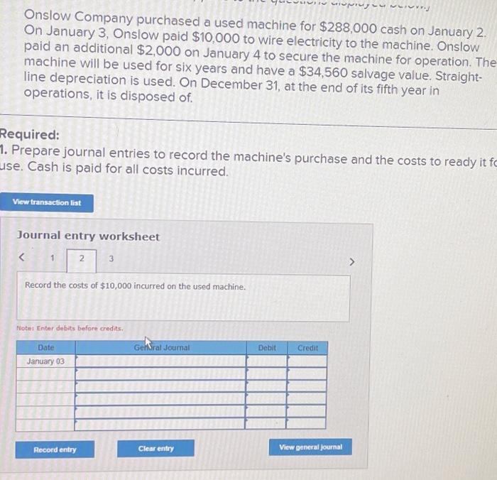 Solved Journal entry worksheet Paid $4,600 to overhaul the | Chegg.com