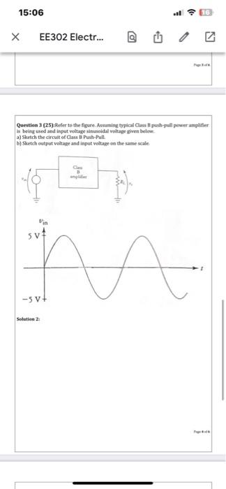 Solved Question 2 (25): For the input shgnal having | Chegg.com