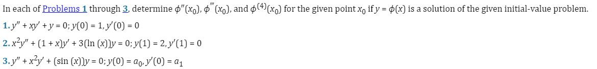 Solved In each of Problems 1 ﻿through 3?, ﻿determine | Chegg.com