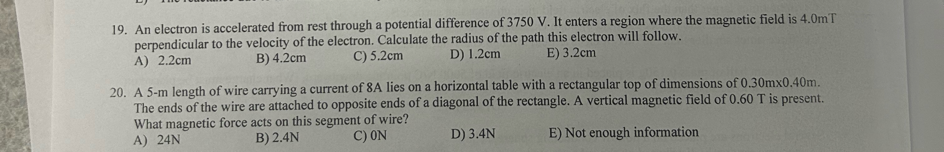 Solved An electron is accelerated from rest through a | Chegg.com