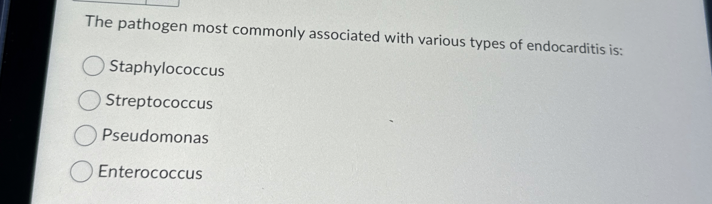 Solved The pathogen most commonly associated with various | Chegg.com