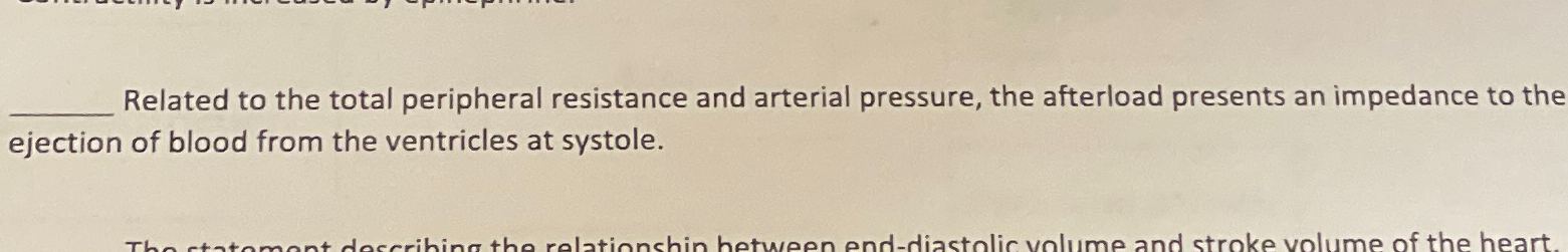 Solved Related to the total peripheral resistance and | Chegg.com