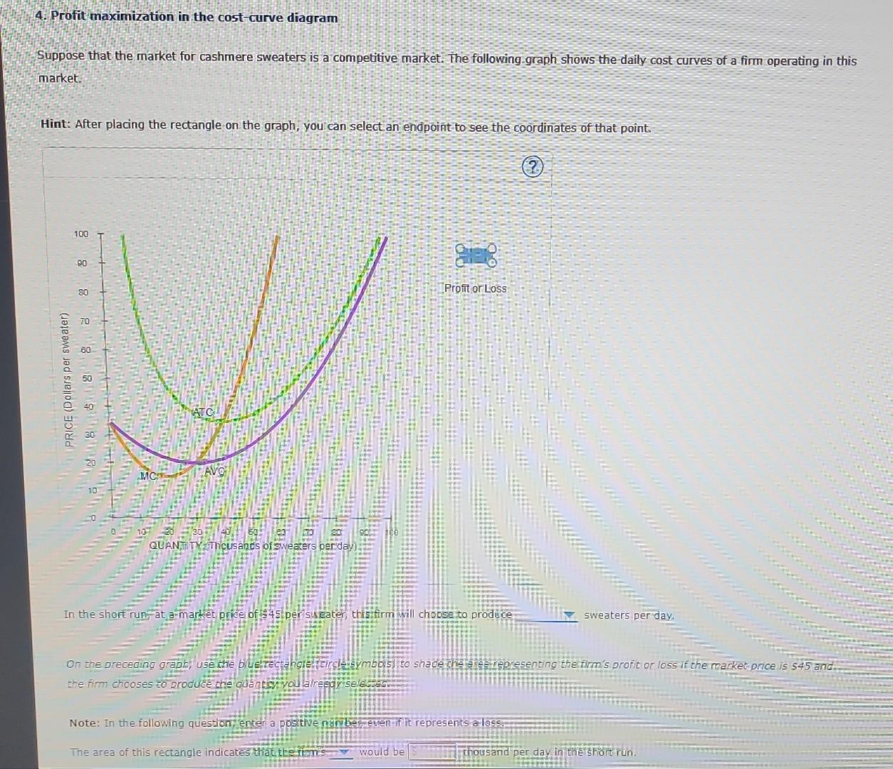 Solved 4. Profit maximization in the cost-curve diagram | Chegg.com