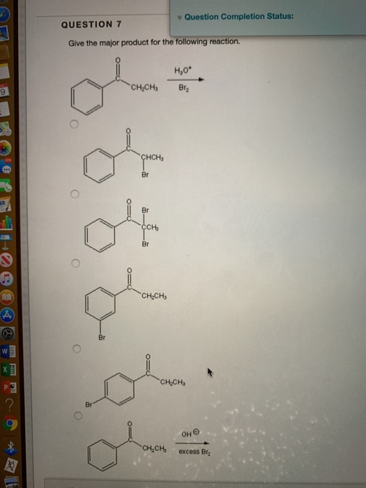 Solved Question Completion Status: QUESTION 7 Give the major | Chegg.com