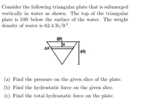 Solved Consider the following triangular plate that is | Chegg.com