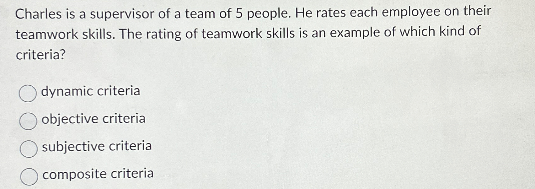 Solved Charles is a supervisor of a team of 5 ﻿people. He | Chegg.com
