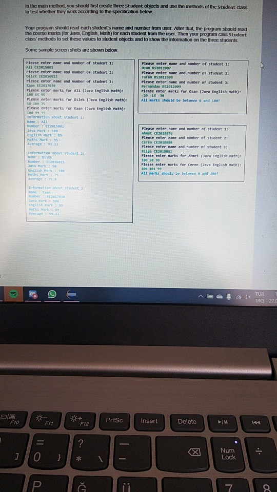 Solved In this exam, you will write two different classes to | Chegg.com