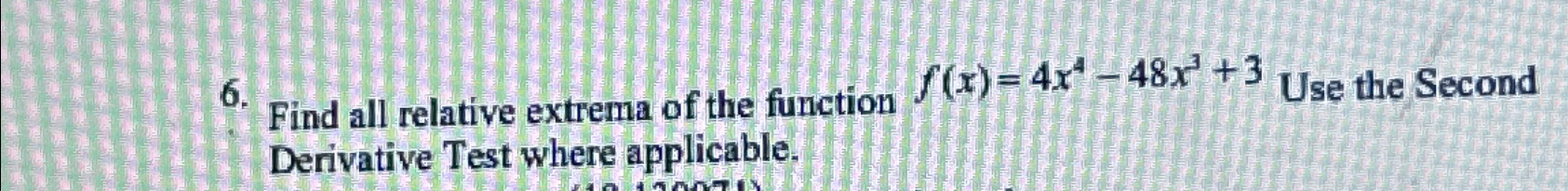 Solved Find all relative extrema of the function | Chegg.com