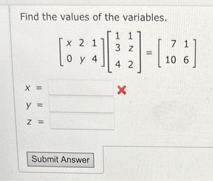 Solved Find the values of the variables. | Chegg.com