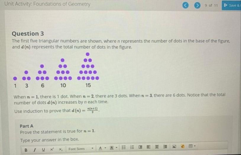 Solved Unit Activity Foundations of Geometry > 9 of 11 Save | Chegg.com