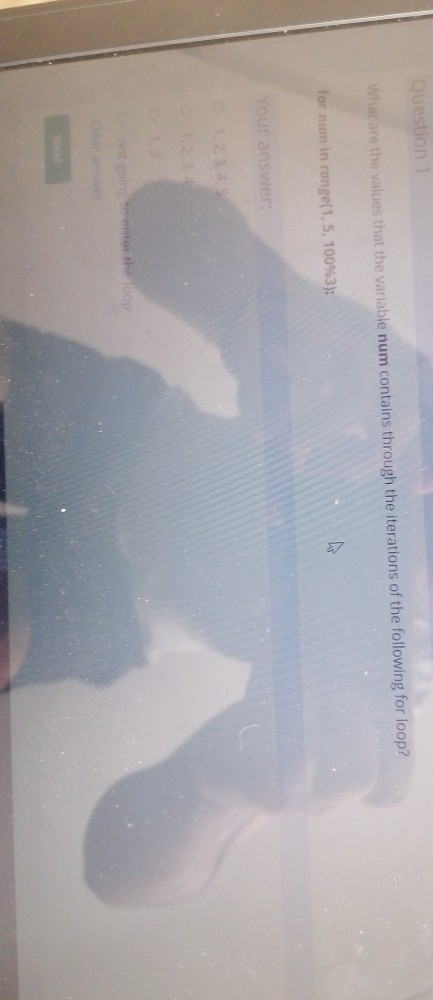 Solved Question What are the values that the variable num | Chegg.com