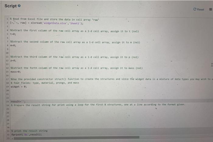 Solved Read from a Microsoft Excel file and create a | Chegg.com