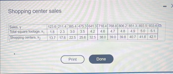 Solved Use technology to find (a) the multiple regression | Chegg.com