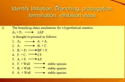 Solved Identify Initiation, branching, propagation, | Chegg.com