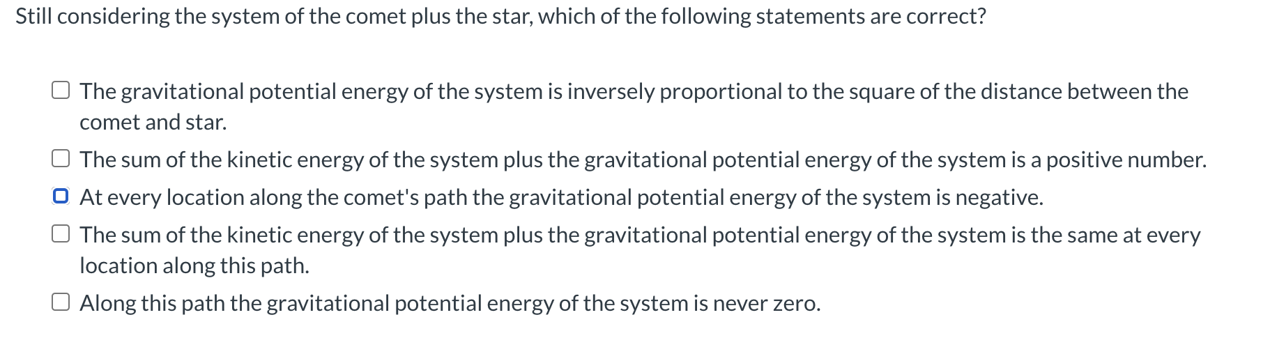 Solved Still considering the system of the comet plus the | Chegg.com