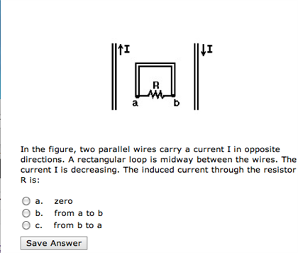 Solved In the figure, two parallel wires carry a current I | Chegg.com
