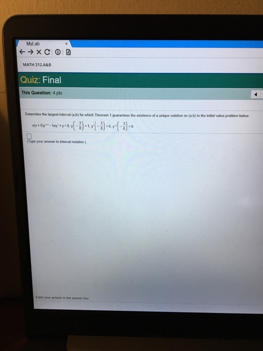 Solved MyLab →XCO MATH 212.ALB Quiz: Final This Question: 4 | Chegg.com