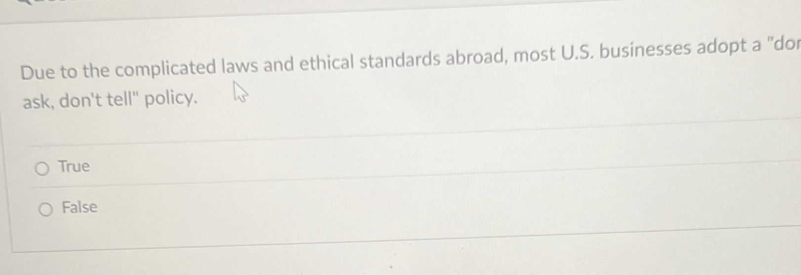 Solved Due to the complicated laws and ethical standards | Chegg.com