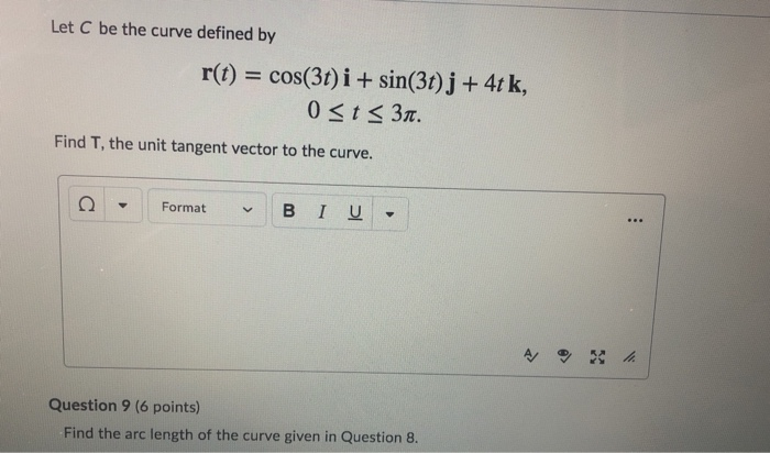 Solved Let C be the curve defined by r(t) = cos(3t) i + | Chegg.com