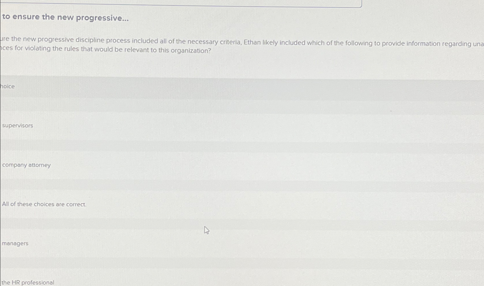 Solved to ensure the new progressive...ure the new | Chegg.com