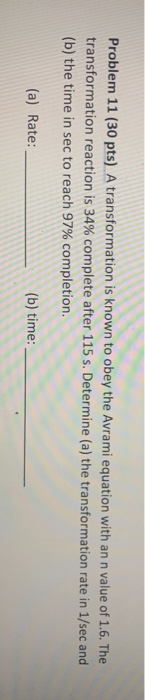 Solved Problem 11 (30 pts) A transformation is known to obey | Chegg.com