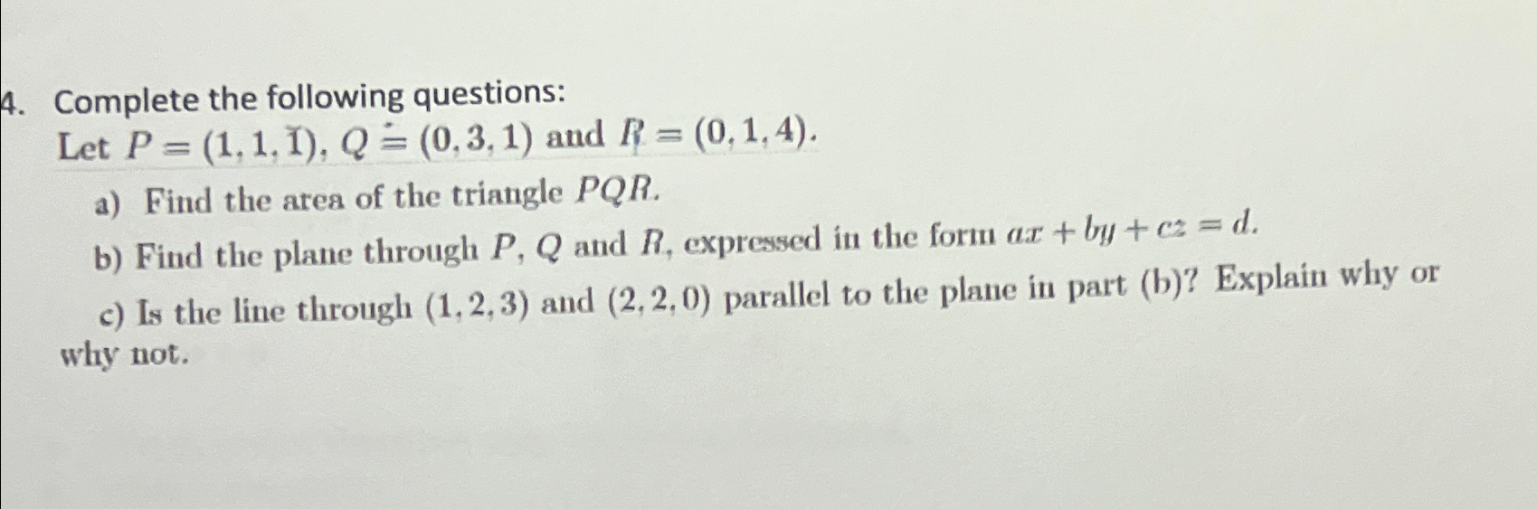 Solved Complete the following questions:Let | Chegg.com