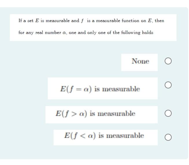 Solved If a set E is measurable and f is a measurable | Chegg.com