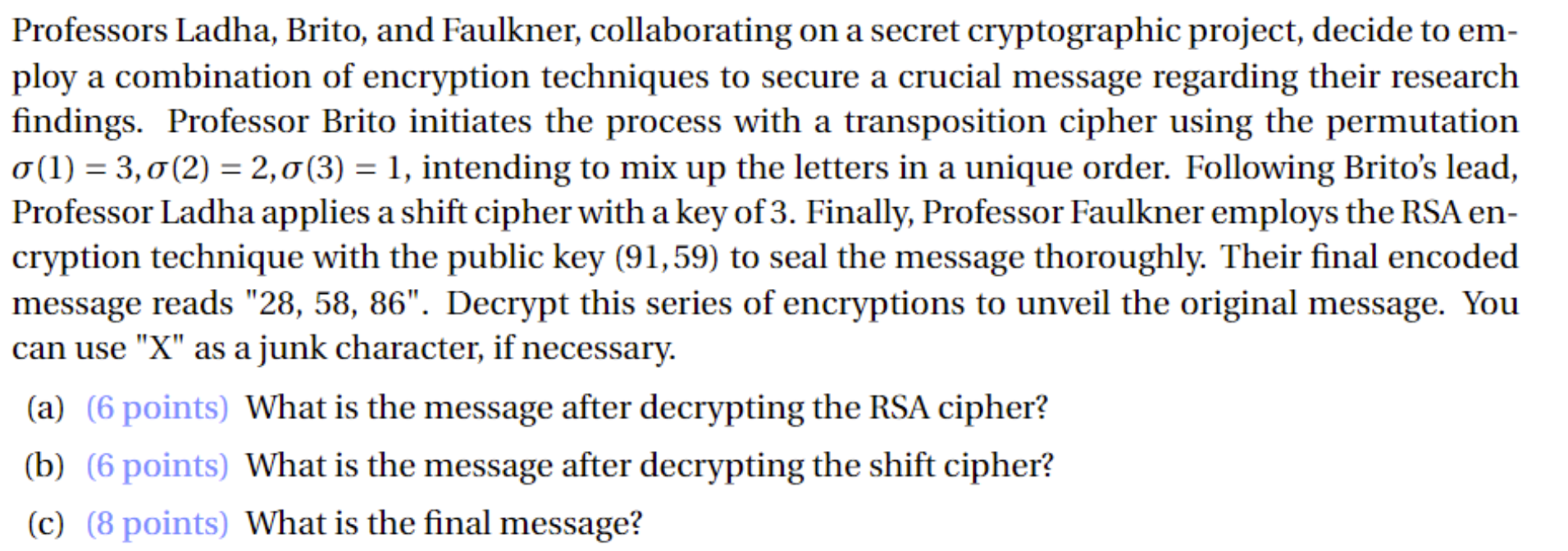 Solved Professors Ladha, Brito, and Faulkner, collaborating | Chegg.com