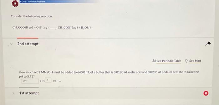 Solved COAST Tutorial Problem Consider the following | Chegg.com