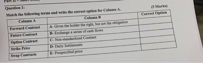 Solved Question 1: (5 Marks) | Chegg.com