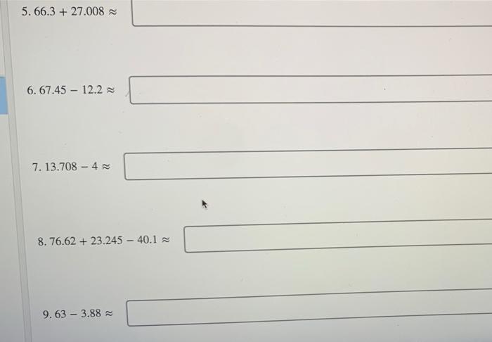Solved Set D: Add or subtract as indicated. Round to the | Chegg.com