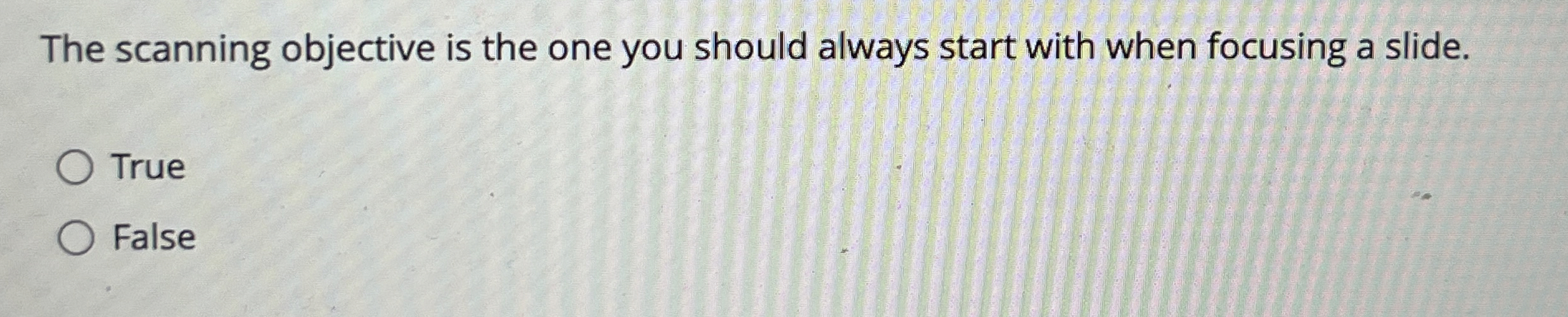 Solved The scanning objective is the one you should always | Chegg.com