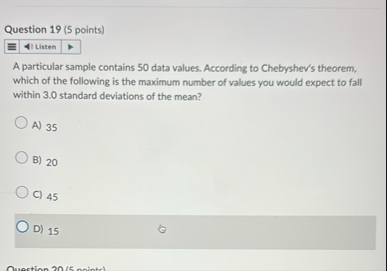 Solved Question 19 (5 ﻿points)A particular sample contains | Chegg.com